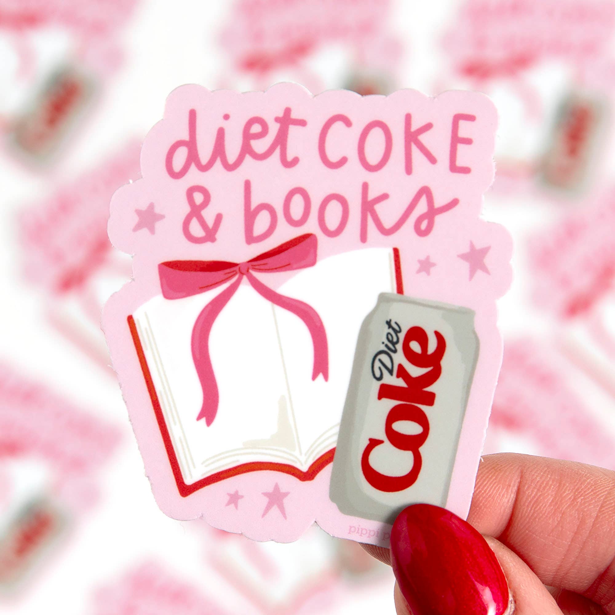 Diet Coke & Books Decal Sticker – Strawberry Chic Boutique